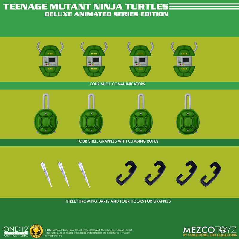 Mezco Teenage Mutant Ninja Turtles - Deluxe Animated Series Edition Ex ...
